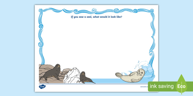 FREE! - Seal Drawing Prompt Activity (teacher made)