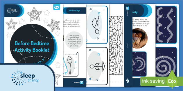FREE! - The Sleep Charity: Before Bedtime Activity Booklet (Age 3-7)