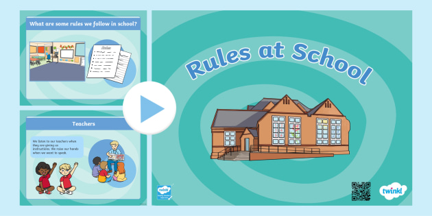 Rules At School PowerPoint (Teacher-Made)