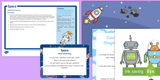 Space Small World Play Idea and Printable Resource Pack