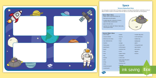 Space Sensory Board (teacher made)