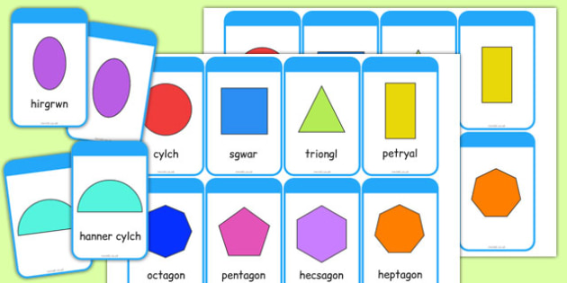 Welsh 2D Shapes | twinkl.co.uk