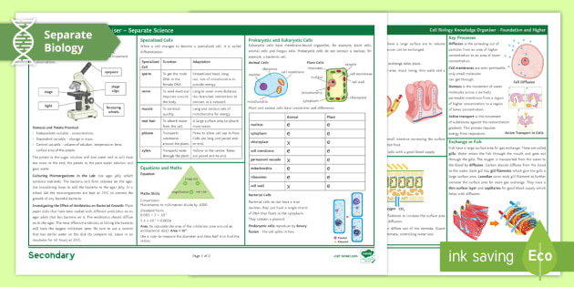 GCSE Cell Biology Resources | twinkl.co.uk