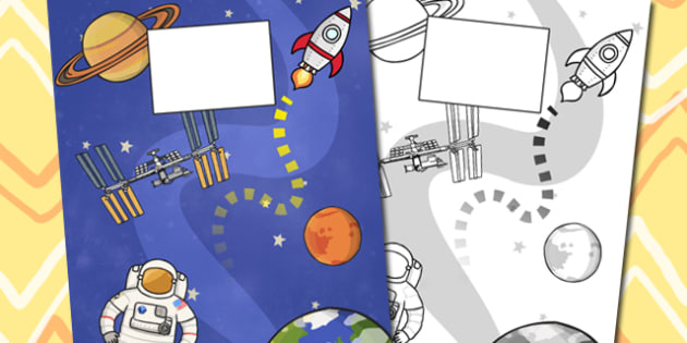 Space Themed Calendar Template (teacher made)