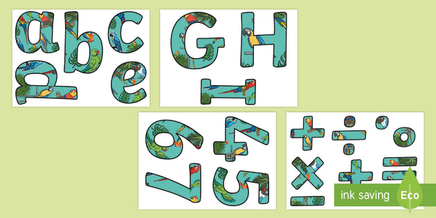Parrot Display Lettering (teacher made)