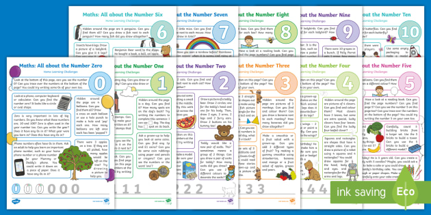 * NEW * EYFS Maths: Number-Themed 0 to 10 Home Learning