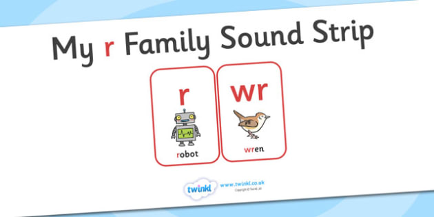 My r Family Sound Strip (teacher made)