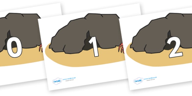 Numbers 0-50 on Caves (Teacher-Made)