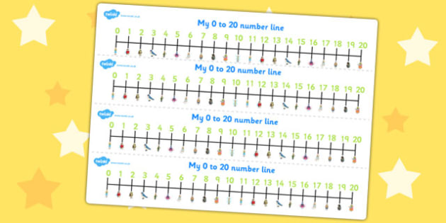 Thumbelina Number Lines 0-20 (teacher made) Thumbelina Number Lines 0-20 (teacher made)