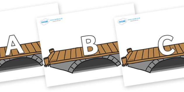 FREE! - A-Z Alphabet on Bridges (Teacher-Made)