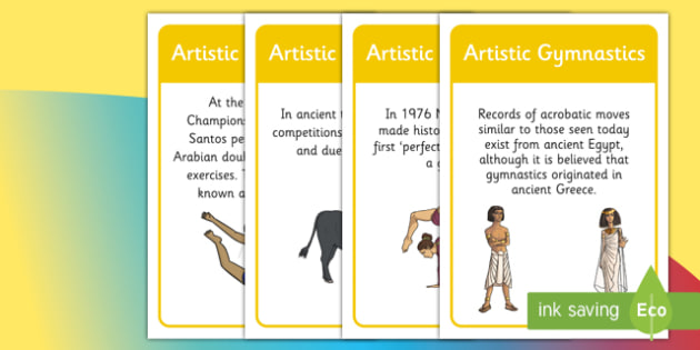 Artistic Gymnastics Display Facts (teacher made)