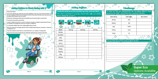 Suffix Y Worksheets Word Formation Prefixes And Suffixes ESL