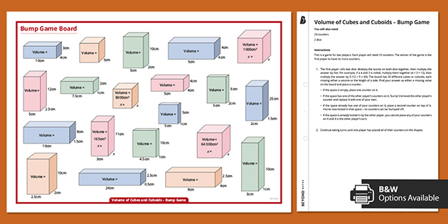 👉 Volume of Cubes and Cuboids - Bump Game | Beyond Maths