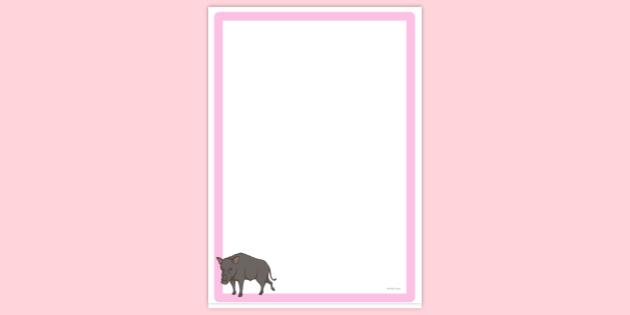 FREE! - Pig Page Border | Page Borders (teacher made)
