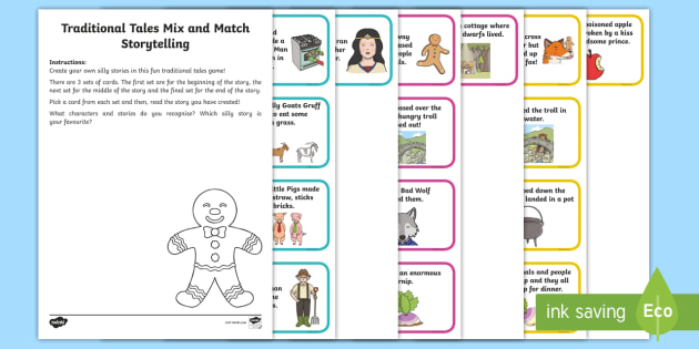 Traditional Tales Mix and Match Storytelling Activity