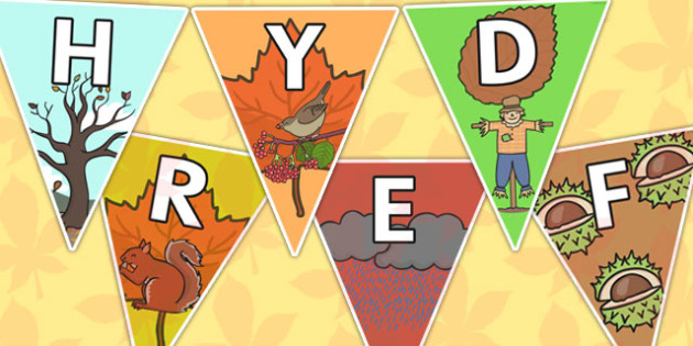 Baneri Bach 'Yr Hydref'