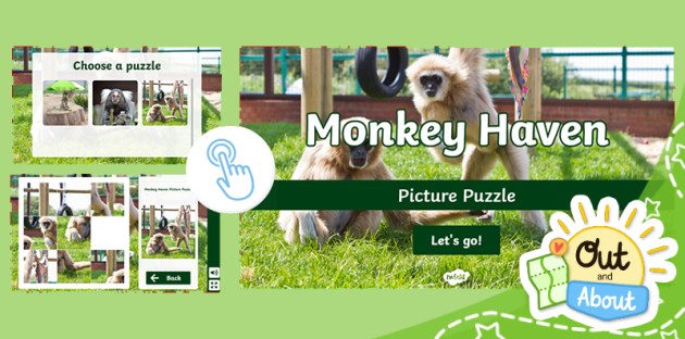 FREE! - Monkey Haven Picture Puzzle (teacher made)
