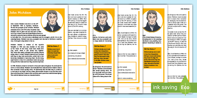 John McAdam Differentiated Reading Comprehension