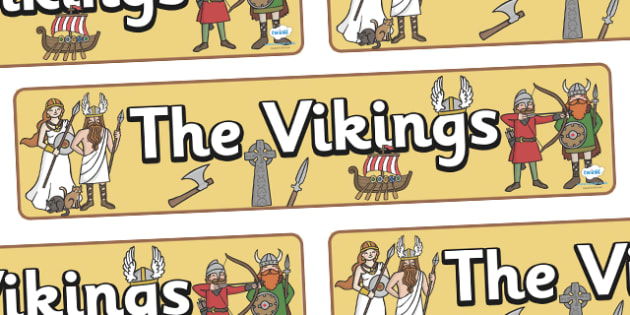 Vikings Display Banner - Vikings, England, display, poster, history