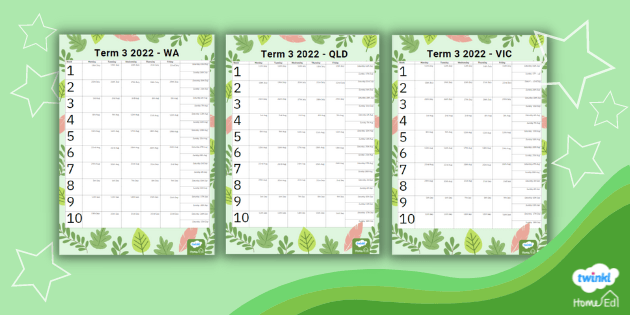 FREE! - Home Ed Term 3 Planners 2022 - Australia - Twinkl