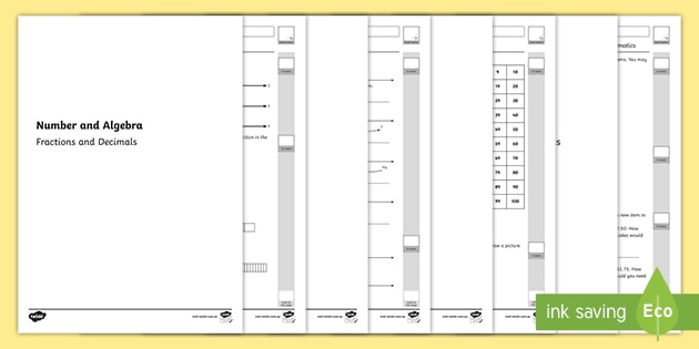 Year 6 Number and Algebra Assessment Pack