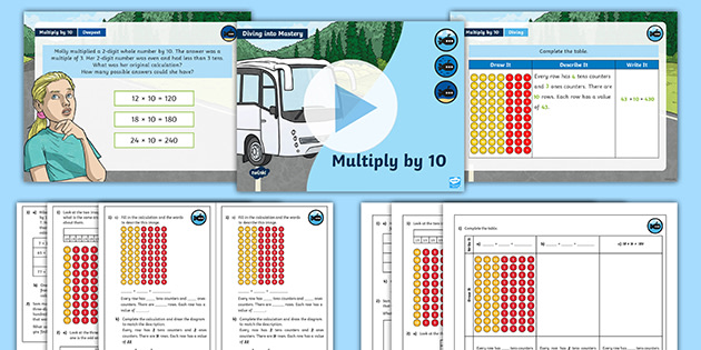 👉 White Rose Maths Complementary Year 4 Multiply by 10