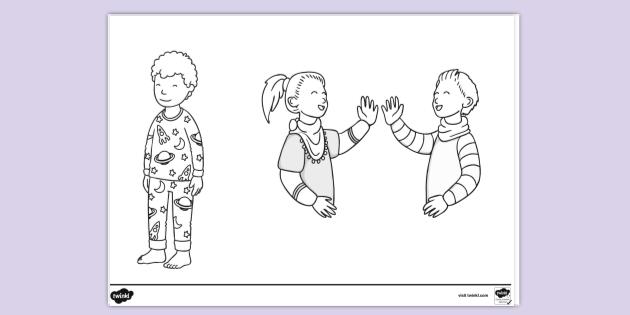 FREE! - People Colouring Page For Kids | Colouring Sheets