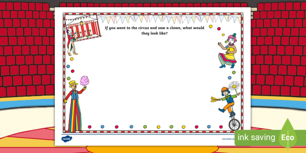 FREE! - Clown Drawing Prompt (Teacher-Made)