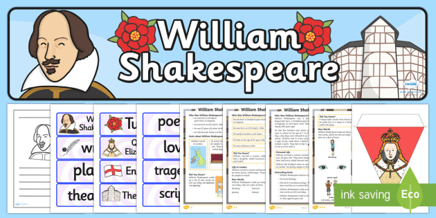 KS1 William Shakespeare Resource Pack