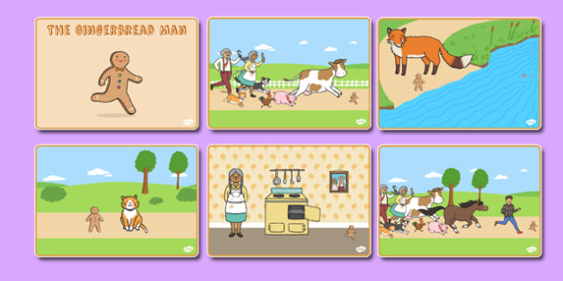 The Gingerbread Man Story Sequencing teacher Made 