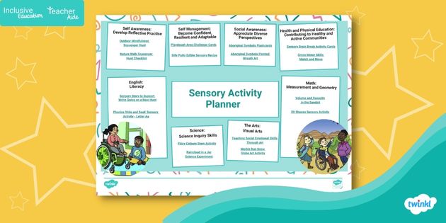 FREE! - Sensory Activity Thematic Planner (teacher made)