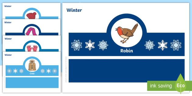 Winter Headband Oral Language Game