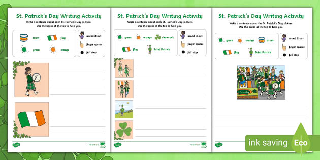 St Patrick's Day Early Writing Activities (teacher made)