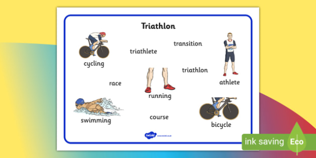 Triathlon Word Mat (teacher made)