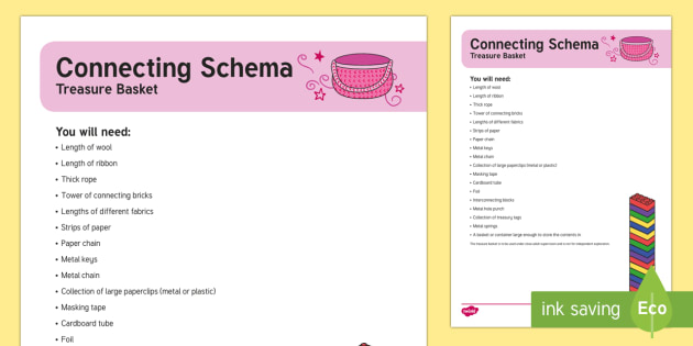 Connecting Schema Treasure Basket Ideas