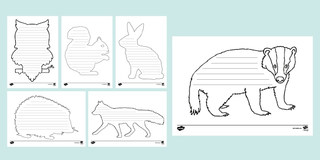 Free Printable Cute Woodland Animals Writing Paper Free Paper