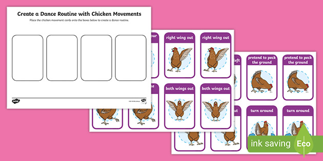 Whitney and Britney Chicken Divas - Create a Dance Routine Activity