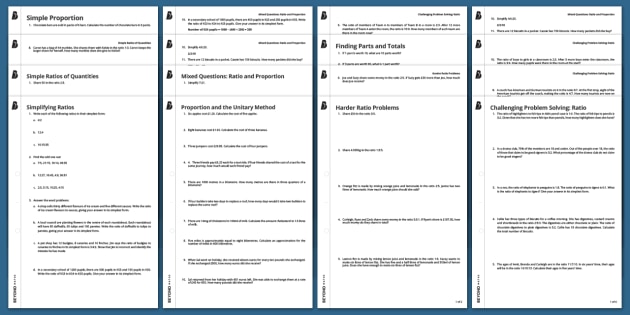 👉 Ratio and Proportion Worksheet Pack | KS3 Maths | Beyond