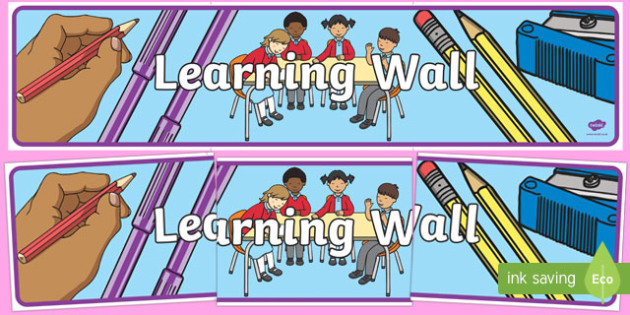 Learning Wall Display Banner-learning wall, display banner, learning wall