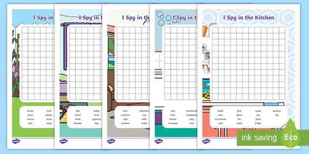 I Spy Word Searches - School Closure Resources