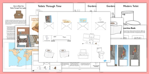 Toilets Through Time Lapbook Creation Pack (teacher made)