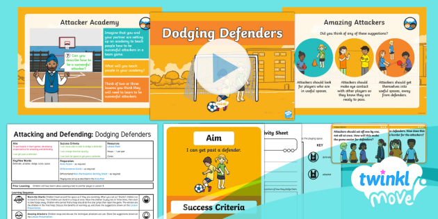 👉 Taking on Defenders - Year 1 PE Attacking & Defending Lesson