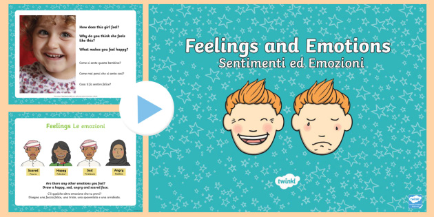 Feelings PowerPoint English/Italian - Feelings Powerpoint