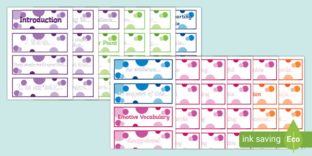 Persuasive Language Word Cards - Persuasive Writing Resource