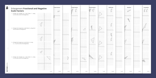 Transformation Math Worksheets