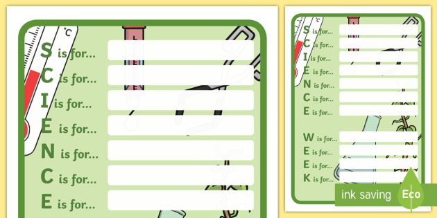 Acrostic Science Week Poster | Twinkl Display Resource
