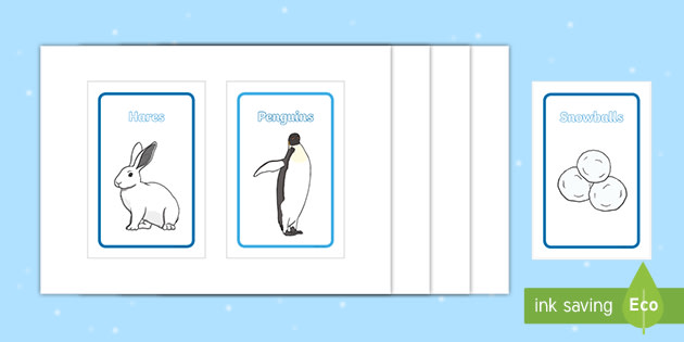 Winter Class Group Signs Prompt Frame (teacher made)