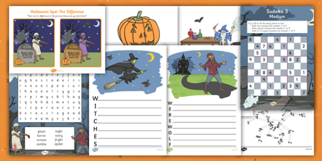 Halloween Activity Pack - halloween, activity pack, halloween pack ...