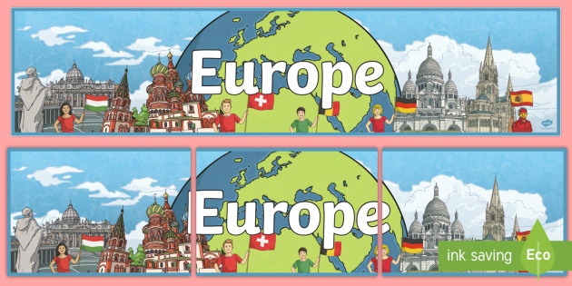 Europe Display Banner (teacher made)
