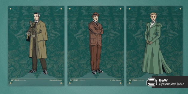 GCSE Sign of Four Display Characters (teacher made)